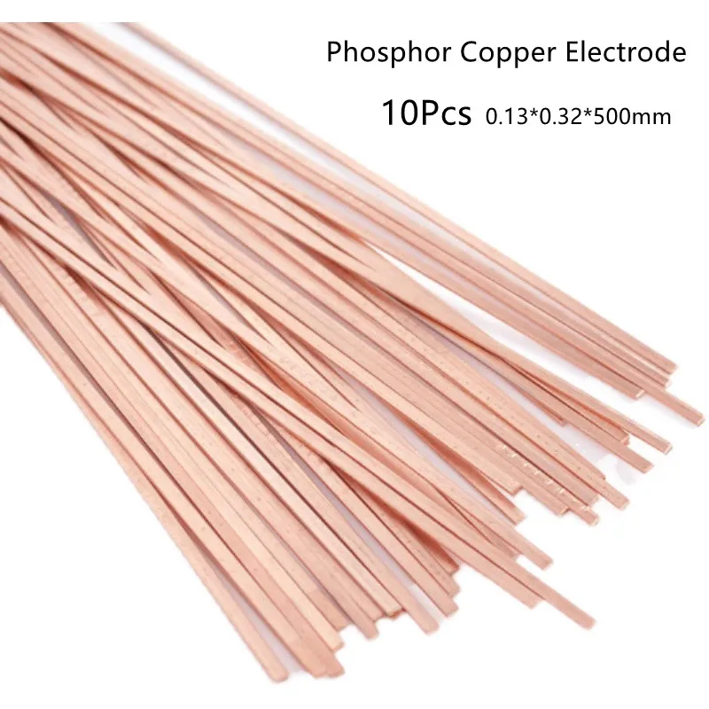10Pcs-1-3x3-2x500mm-Brass-Welding-Rod-Phosphorus-Copper-Electrode ...
