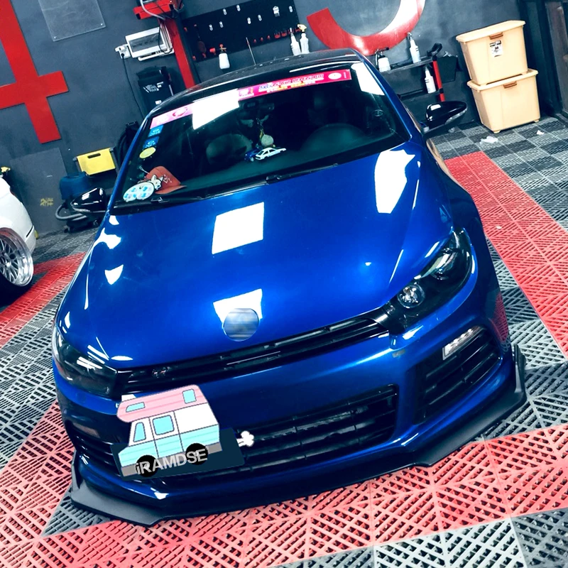 Front Bumper Spoiler Protector Plate Lip Splitter Body Kit Carbon ...