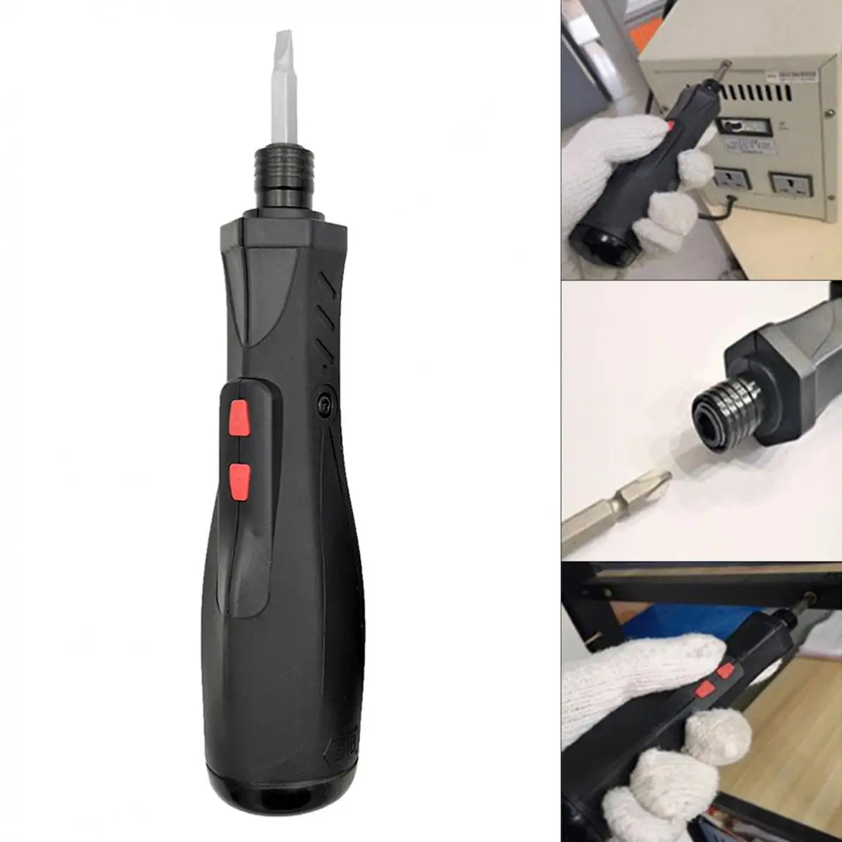 Mini Electric Screwdriver Battery Operated Cordless Screw Driver Drill ...
