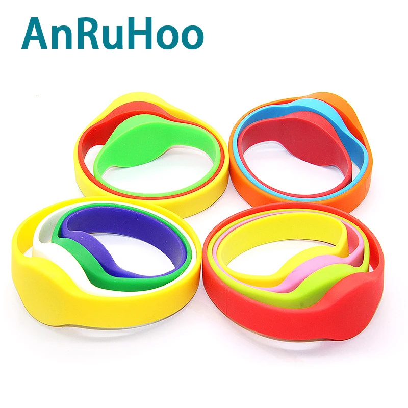 10pcs Rfid Smart Chip Ic Wristband Nfc Tag Read Only Badge 13.56mhz ...