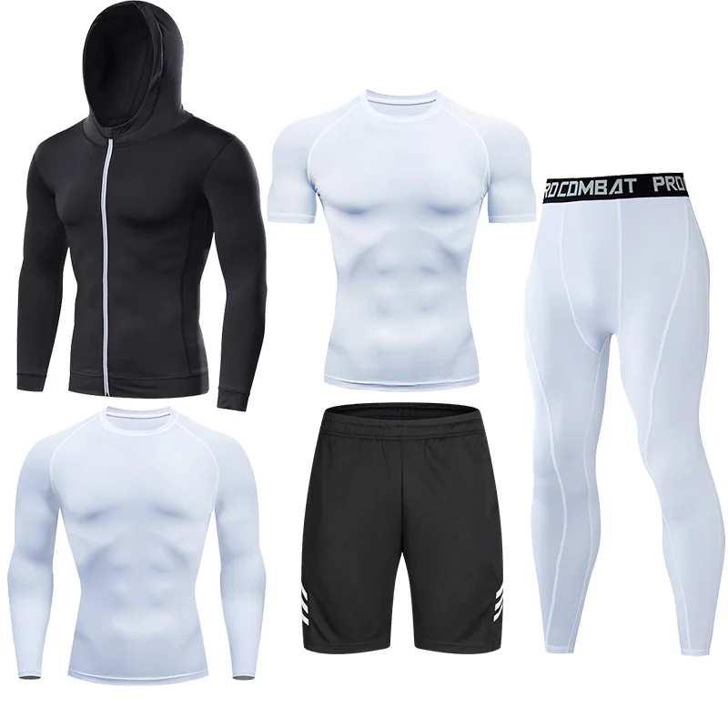 Men-s-Compression-Running-Set-Football-Basketball-Cycling-Fitness-Sport ...