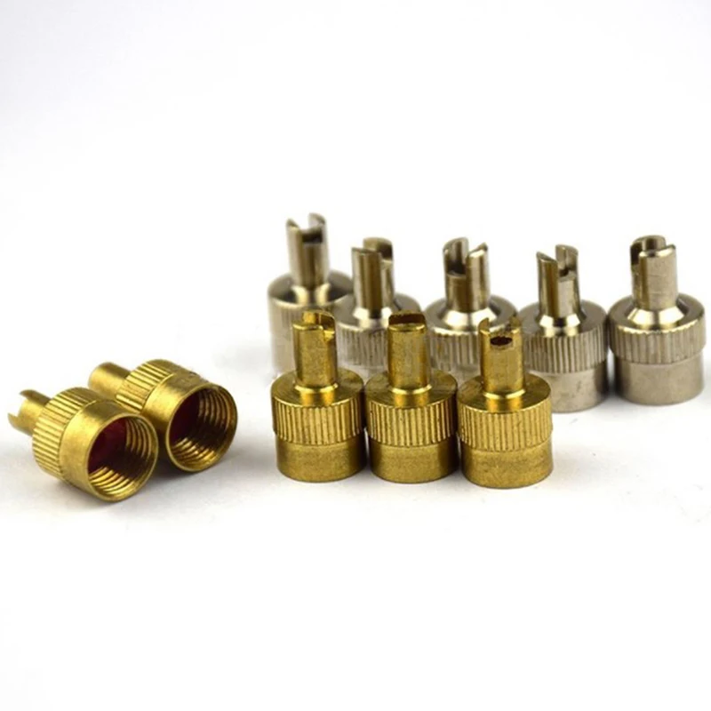 1PC Copper Slotted Head Valve Stem Cap Car Motorcycle Valve Wheel Tire ...