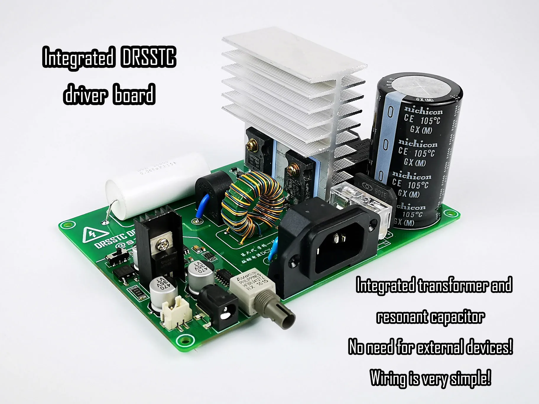 Integrated DRSSTC Driver Board Half Bridge DRSSTC Music Tesla Coil Core ...