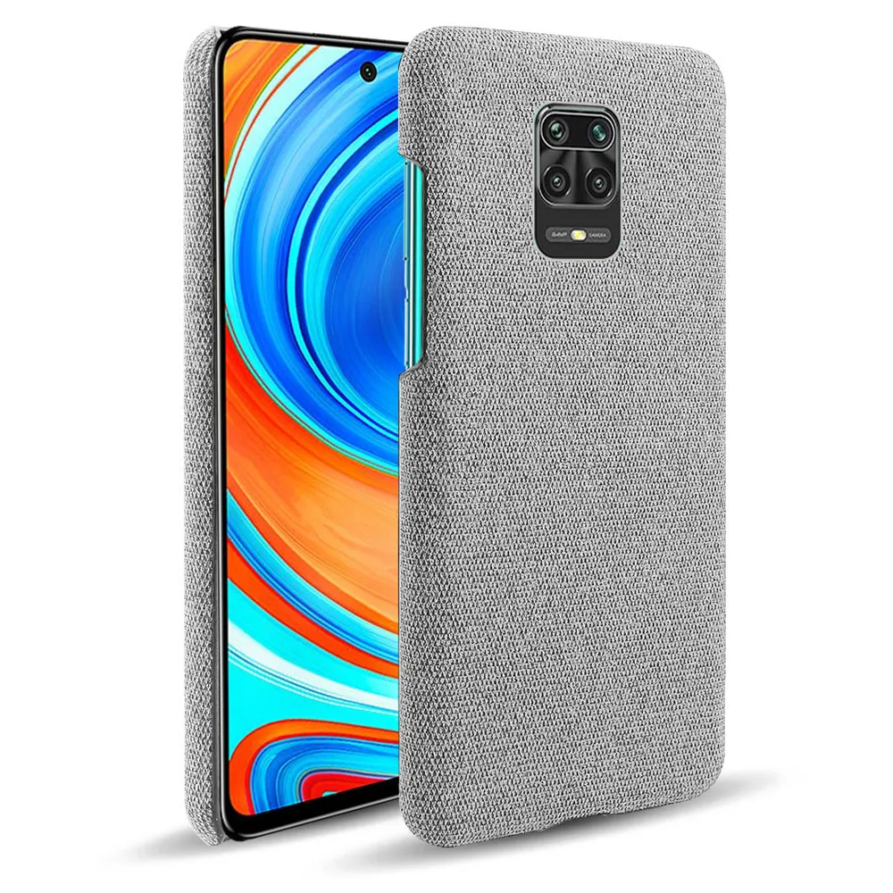 Cloth Cases for Xiaomi Redmi Note 9s Case Slim Retro Cloth Hard Phone ...