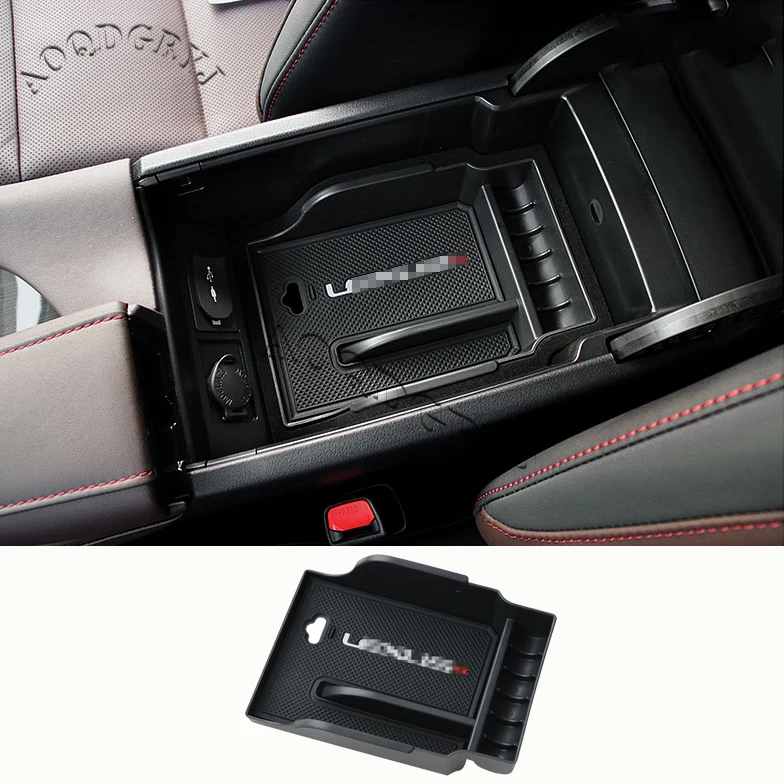 1pcs-ABS-Black-Armrest-Storage-Box-Central-Tray-Moulding-For-Lexus ...