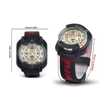 Outdoor Compass Professional 60M /197Ft Diving Compass Waterproof ...