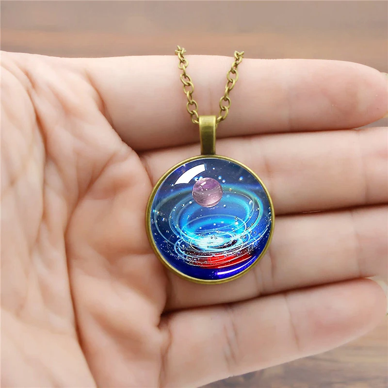 Gal-xia-nebulosa-planeta-colar-para-mulher-universo-sistema-solar-lua ...