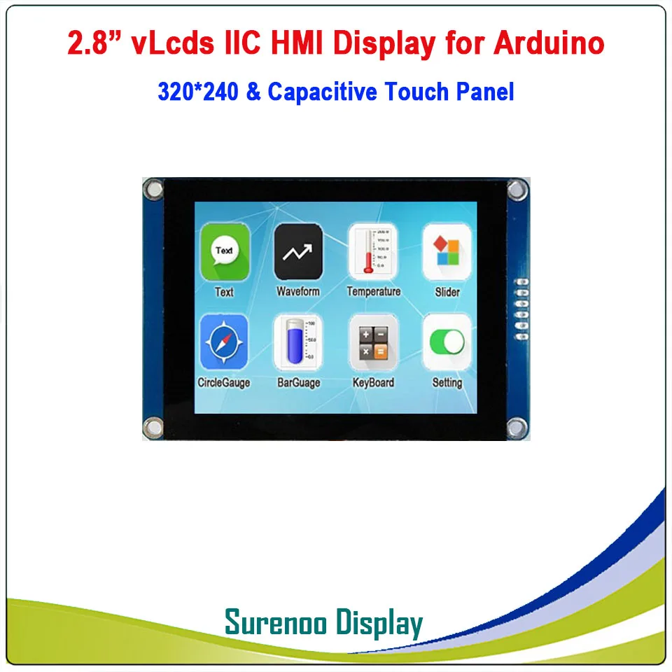 28 320240 직렬 I2c Iic Vlcds Hmi 지능형 스마트 Tft Lcd 모듈 디스플레이 Arduino용 2739