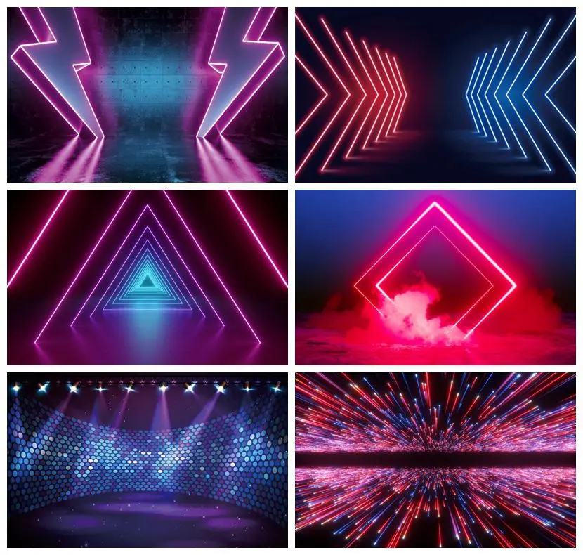 Laeacco-Fluorescent-Stage-Scene-3D-Beam-Laser-Light-Lightning-Backdrop ...