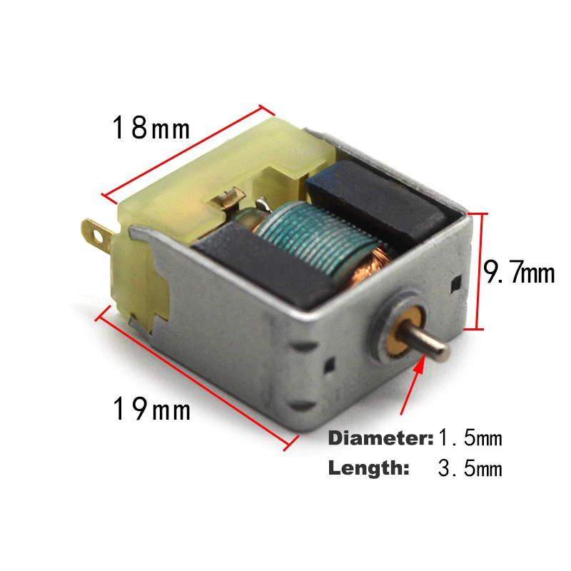Mini 020 Square Bare DC Motor DC 3V 7200RPM High Speed DIY Hobby Toy ...