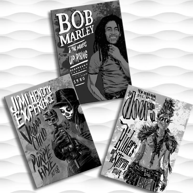 Jimi Hendrix And Bob Marley