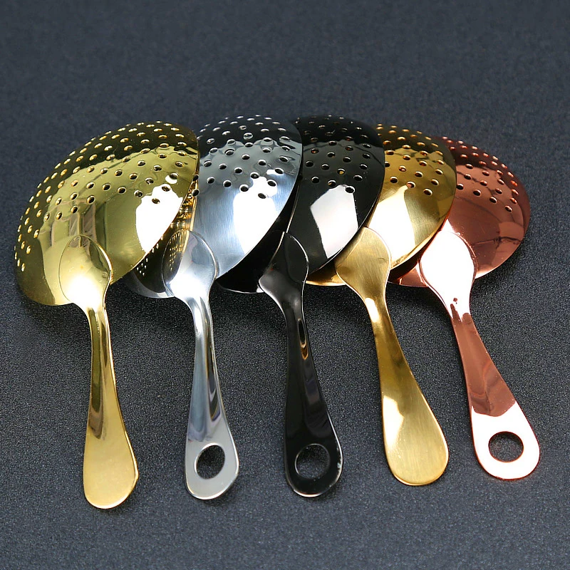 Premium Stainless Steel Julep Cocktail Strainer - Essential Barware ...