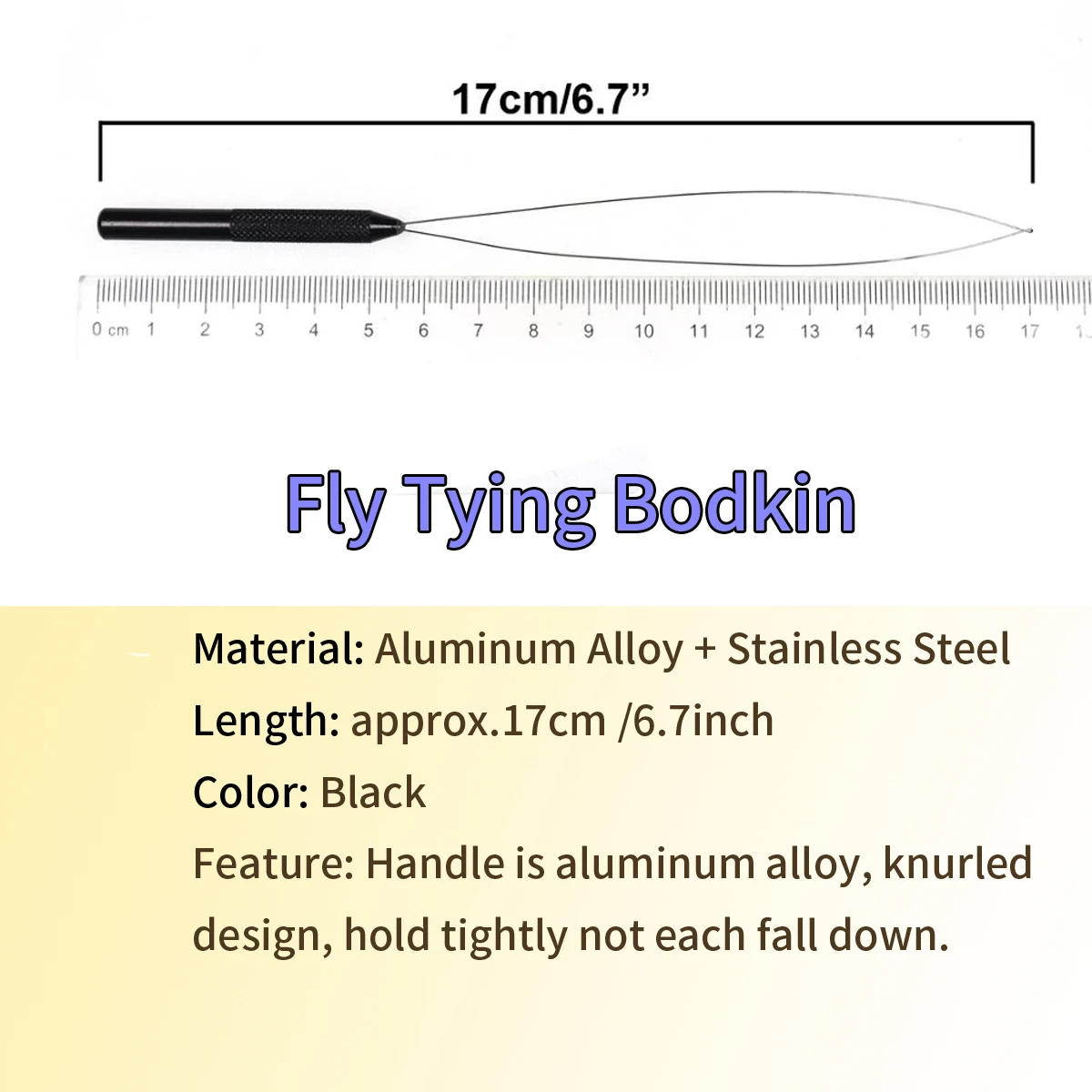 Generic Wifreo Fly Tying Tool Bobbin Threader With Half Hitch Brass ...