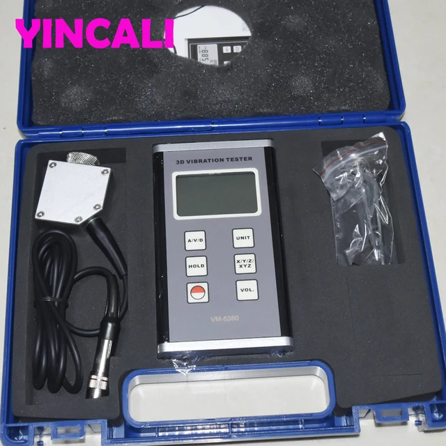Multifunctional Digital Vibration Meter VM-6380 3-Axis Piezoelectric ...