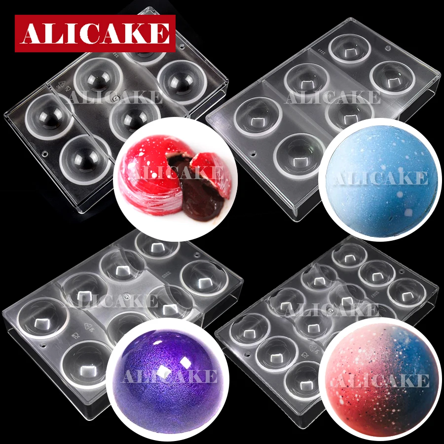 Professional-Polycarbonate-Chocolate-Moulds-Sphere-for-Cake ...
