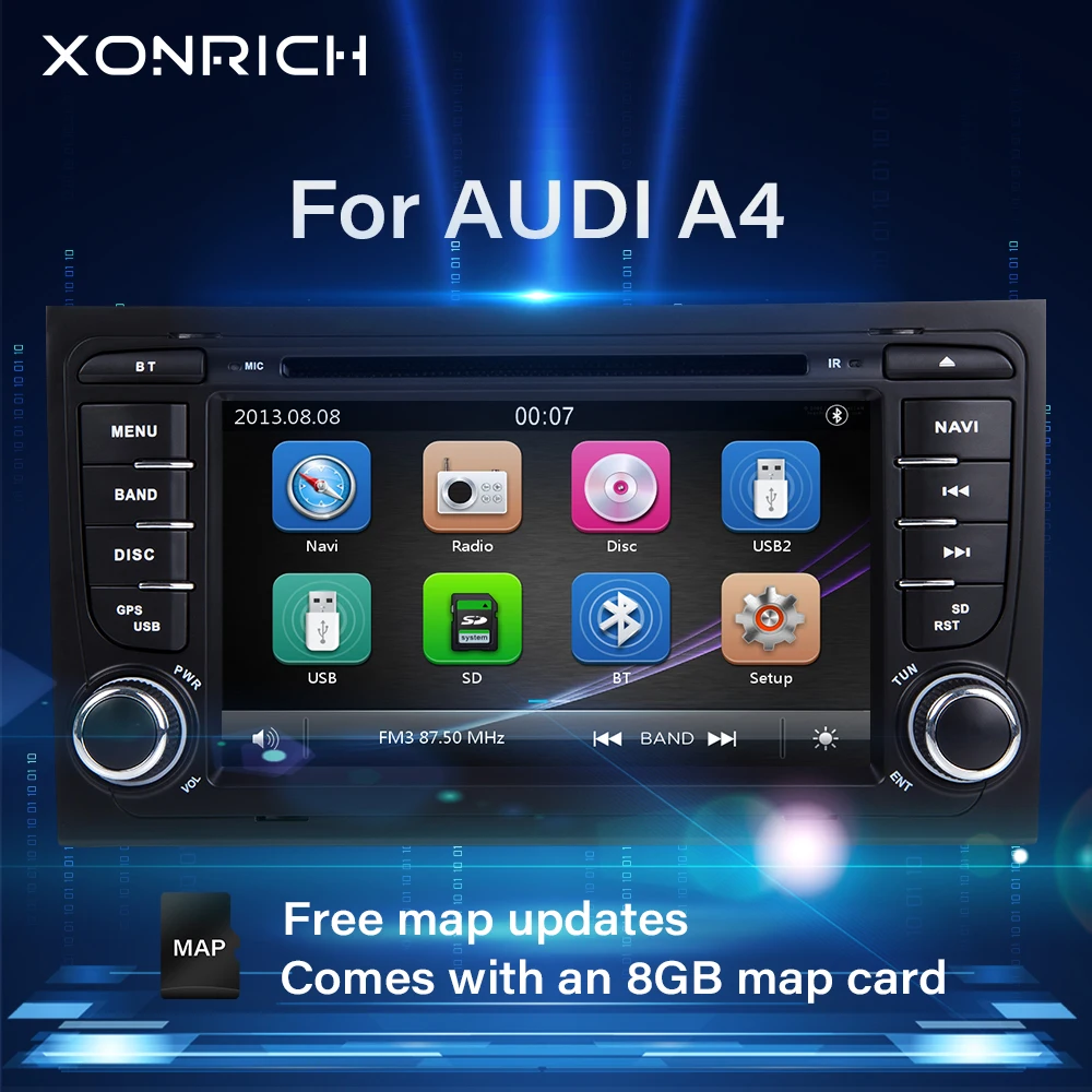 2 Din Car Radio Multimedia Player For Audi A4 B6 B7 S4 B7 B6 Rs4 B7 2 Din Car Radio Multimedia Player For Audi A4 B6 B7 S4 B7 B6 Rs4 B7