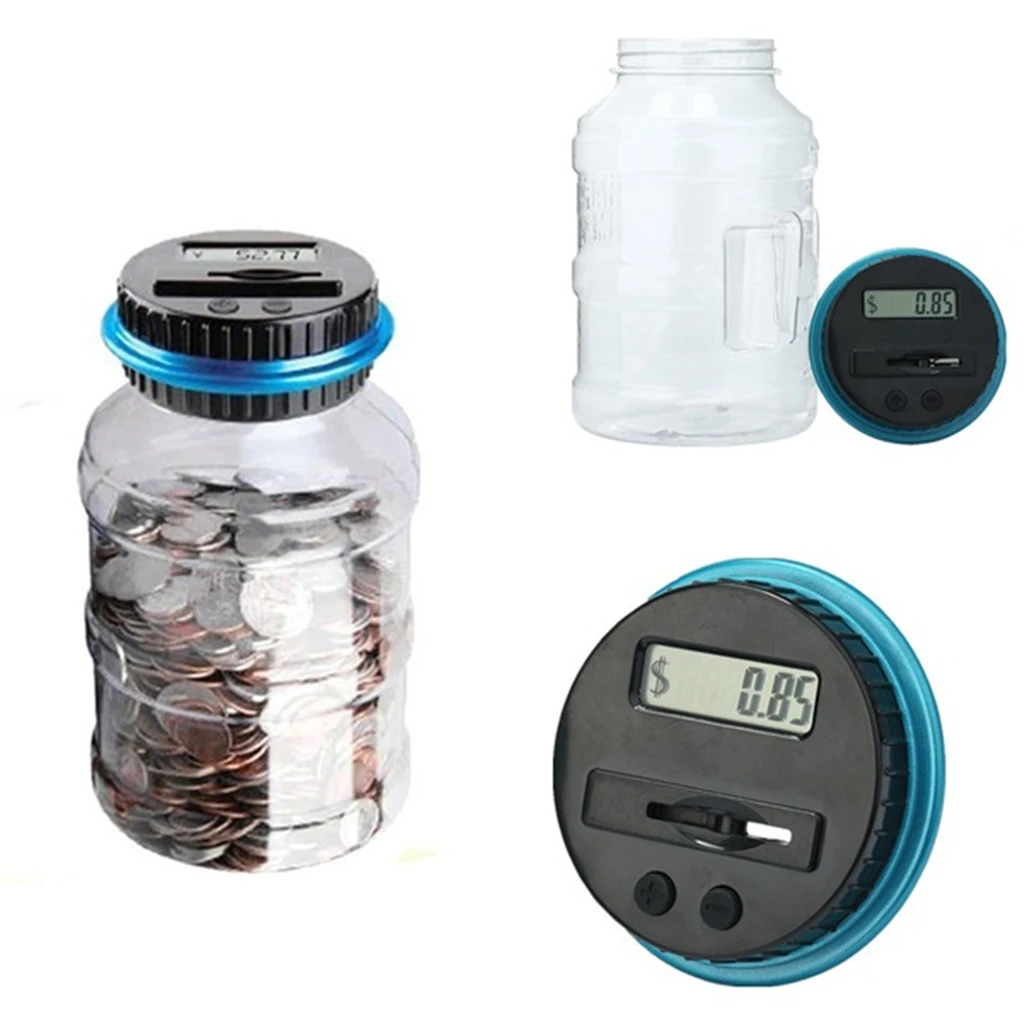 Coin Counter Counting Electronic Digital Coin Counting Money Kids Piggy ...