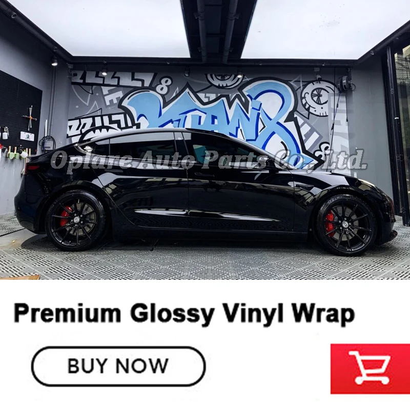 Highest Quality Glossy Black Vinyl Film Gloss Black Car Wrap High Gloss ...
