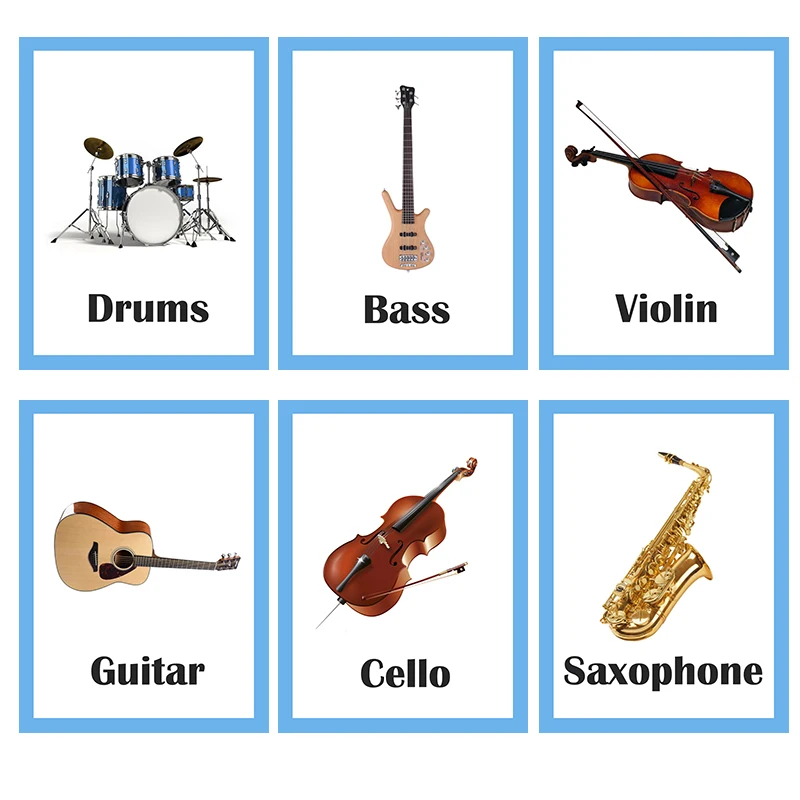 Vaticinador Anotar Reunión tarjetas instrumentos musicales Comida sana ...