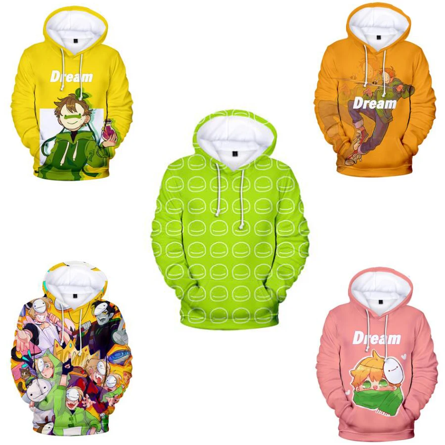 Dream-Smp-Merch-DreamWasTaken-Funny-Hoodie-Hip-Hop-Graphic-Sweatshirts ...
