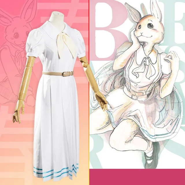 Anime Beastars Lolita Haru White Rabbit Cosplay Costume Uniform For ...