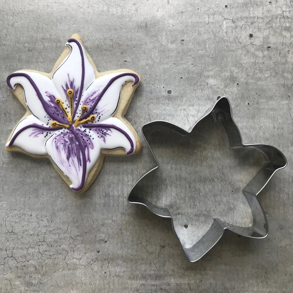 EMPORTE-PIECE, Lily--emporte pièce en acier inoxydable, grand moule à ...