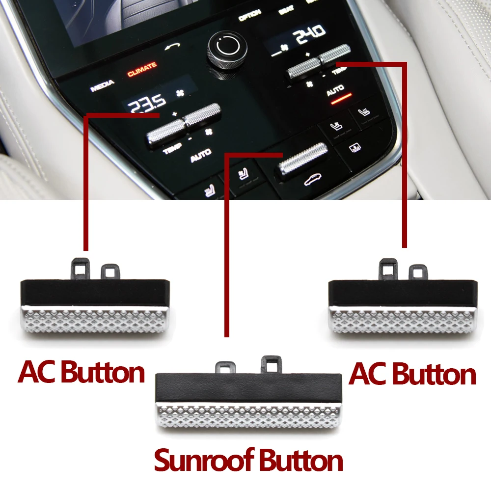 Car-Inner-Central-Console-AC-Temperature-Control-Button-Sunroof-Switch ...
