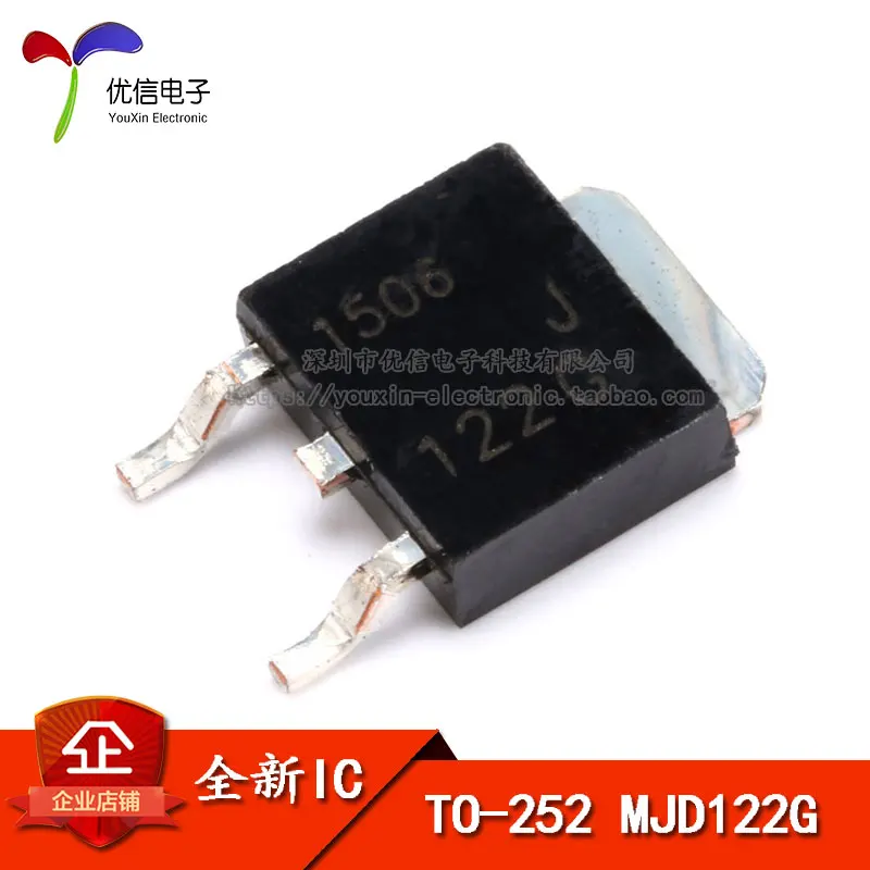 Parche MJD122G darington transistor 8A 100V potencia Bipolar NPN TO 252 ...