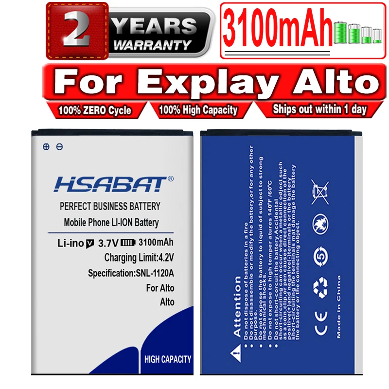 HSABAT 3100mah Battery for Explay Alto|battery for|2000mah ...