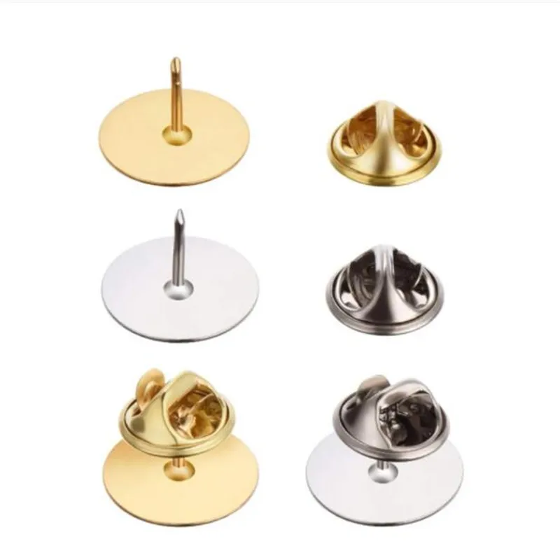 Broche-Pin-Holder-Voltar-Badge-Squeeze-Flat-Base-esfaqueamento ...