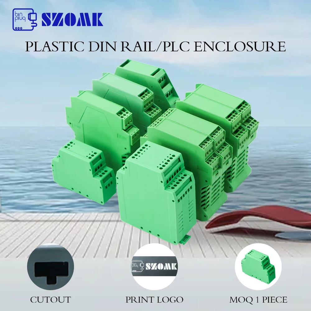 Electronic Din Rail Box Case Plastic Enclosures Abs Junction Housing ...