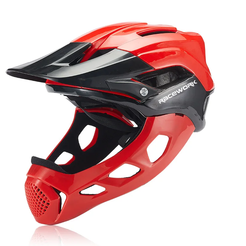 Casque vélo,Casque intégral pour adultes, pour vélo de descente, vtt ...