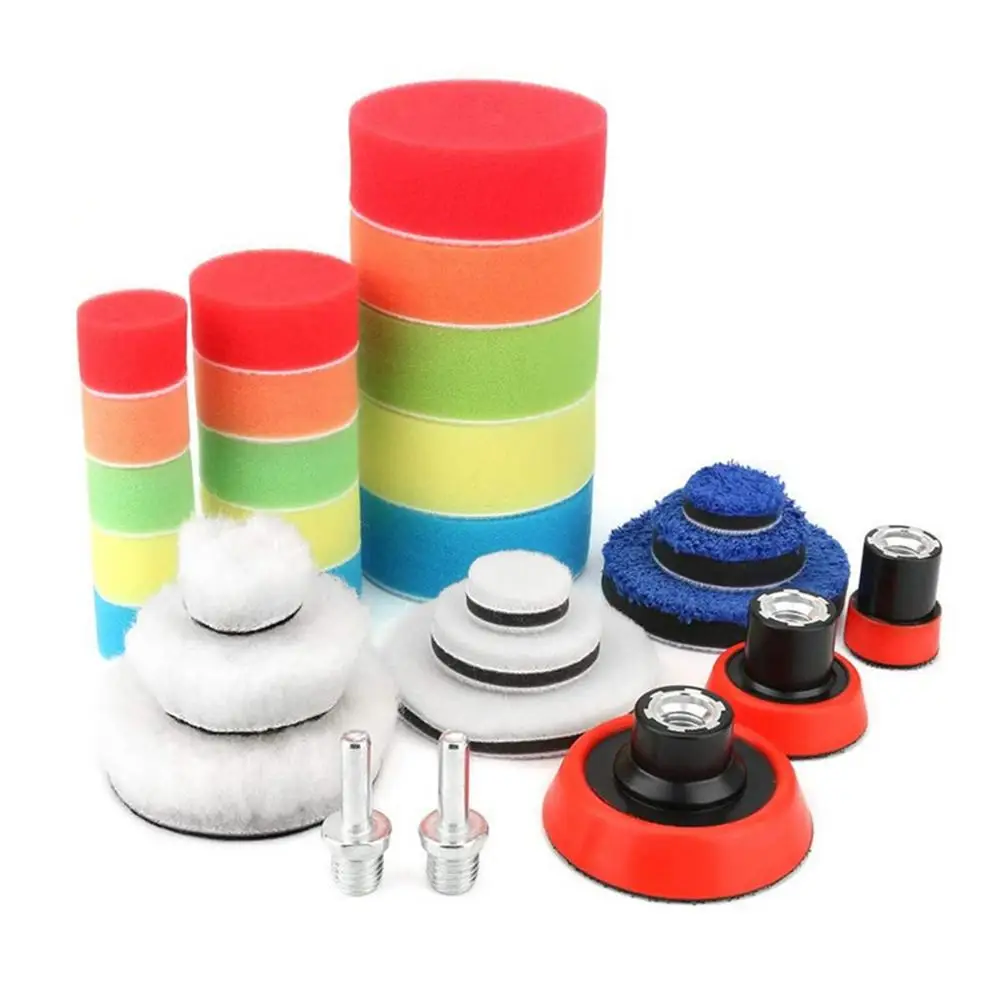 자동차 연마 디스크 폴리 셔 자기 접착 버핑 왁싱 스폰지 휠 연마 패드 자동차 용 드릴 어댑터 트럭 창 유리스폰지 의류 And 브러시 Aliexpress