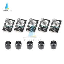 5PCS KY-040 Rotary Encoder Module with 15x16.5 mm Potentiometer Rotary ...
