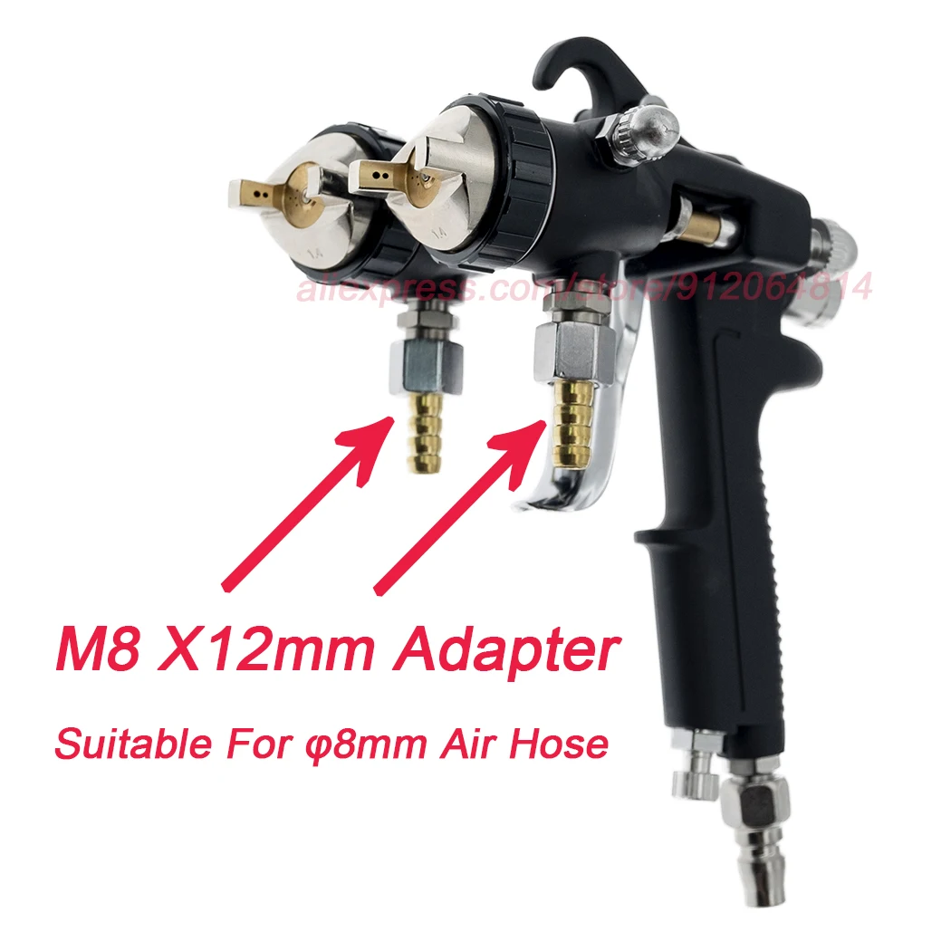 Dupla Fej Permetező Pisztoly Fúvóka Permetezőgép Kétkomponensű ...