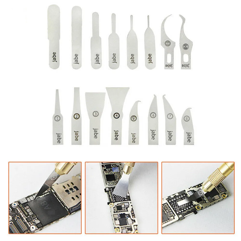 16PCS-Tools-Kit-BGA-Repair-Blade-Set-Cutter-Blades-IC-Chip-Removal ...
