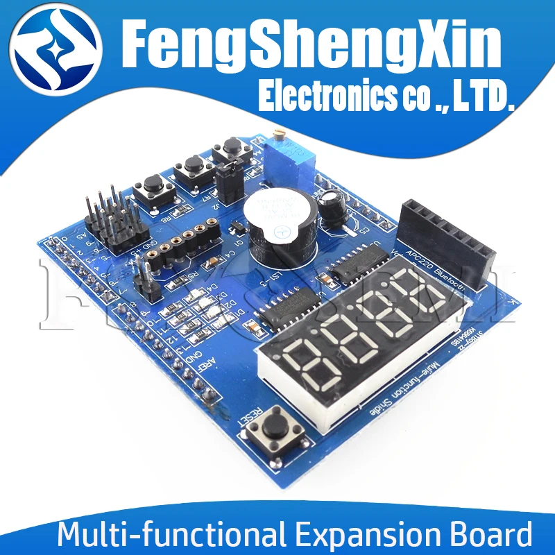 Multi Function Shield ProtoShield, Expansion Board, Sensor Shield Module, Four Digital Display ...