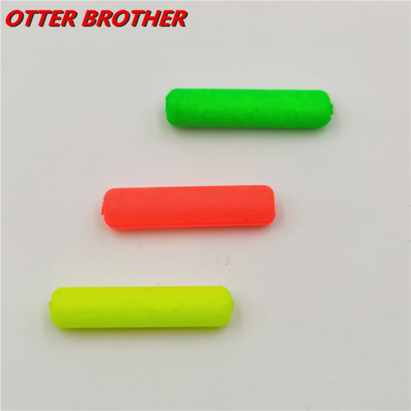 50pcs/lot Light Weight Cylinder Foam Floats Ball Oval Floats Beads ...