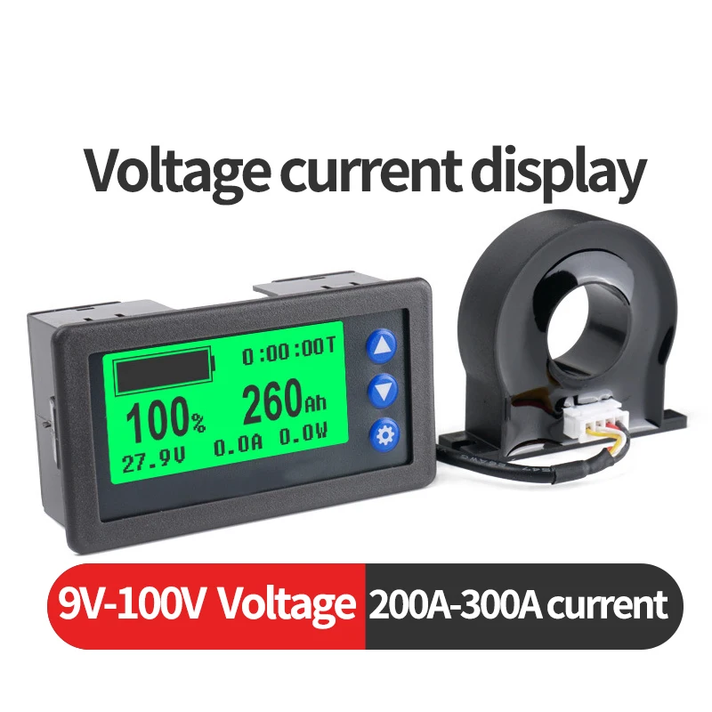 9V~100V Battery Capacity Tester 200A 300A 12V 24V 36V 48V 72V 4S 8S 16S ...