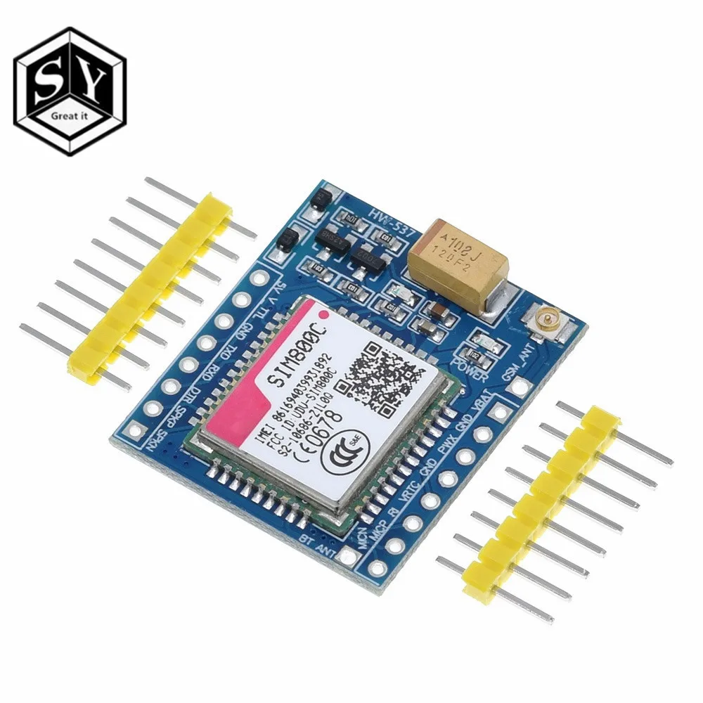 Sim800c Gsm Gprs Module 5v/3.3v Ttl Development Board Ipex With ...