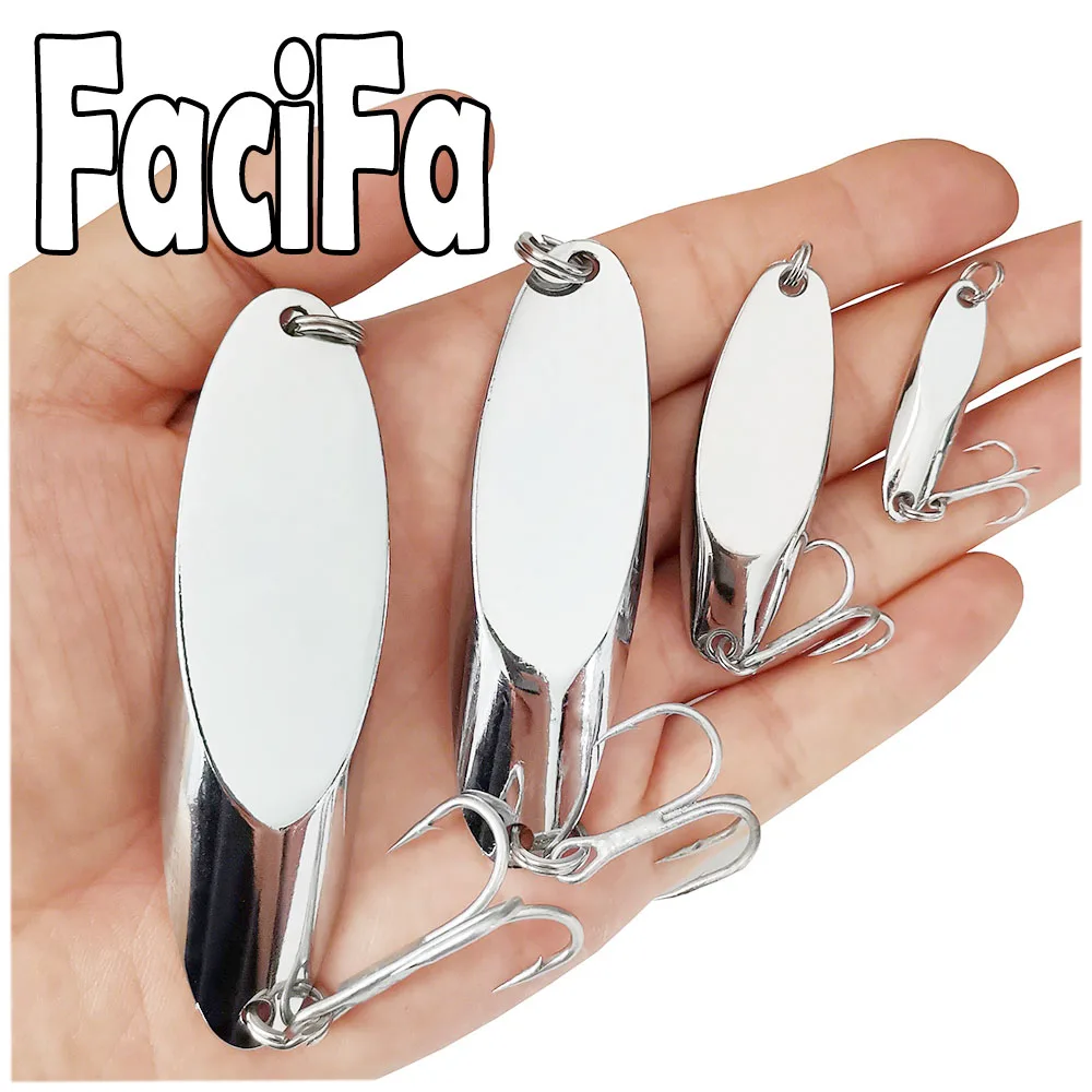 Spoon Bait Metal Fishing Lures | Bass Fishing Lure Metal Spoon - 1pc ...