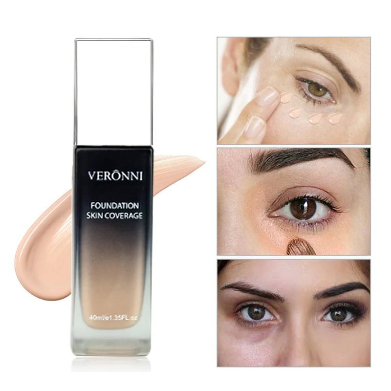 VERONNI-40ml-Foundation-Skin-Full-Coverage-Concealer-Oil-control-Base ...