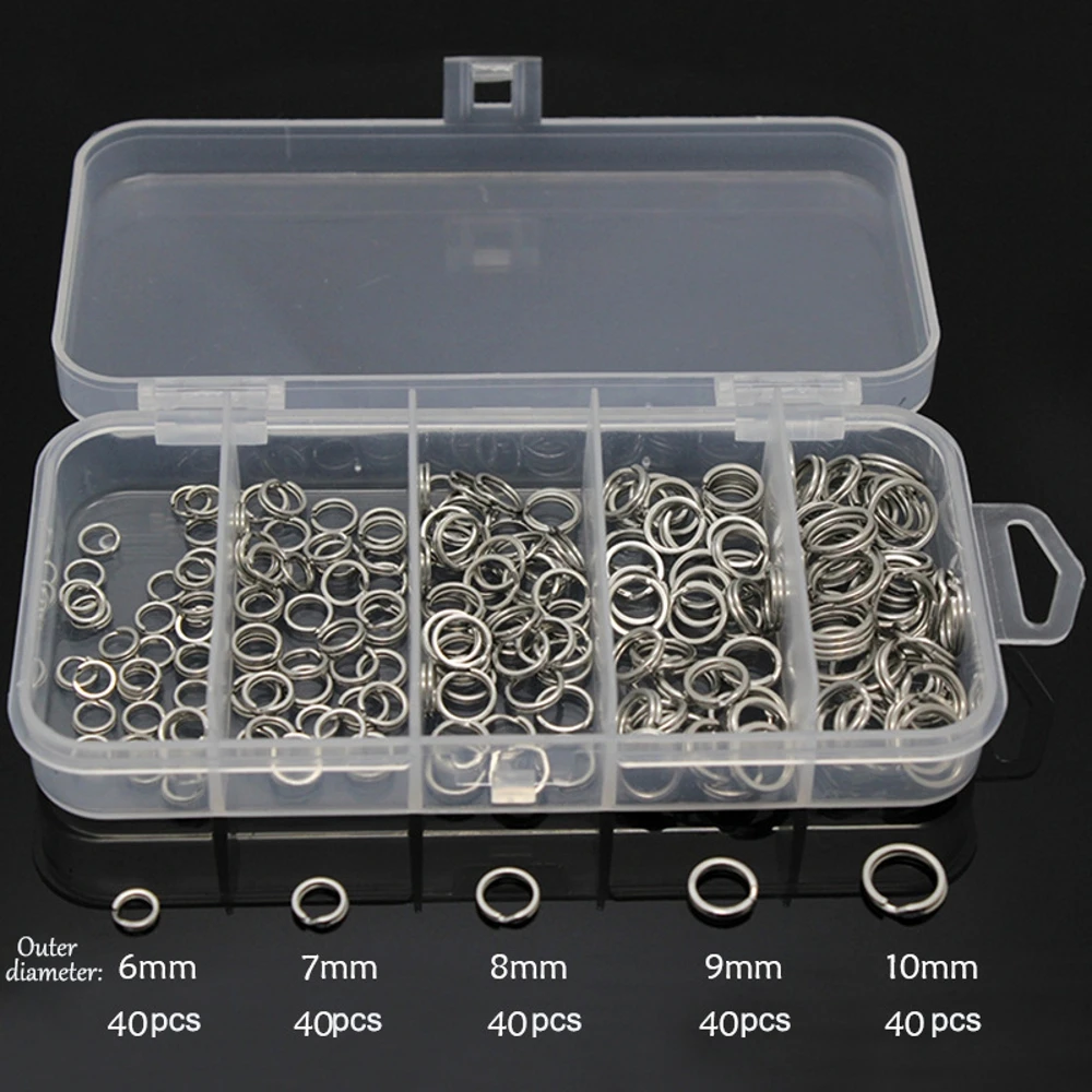 200pcs-box-Stainless-Steel-Fishing-Rings-6mm-10mm-Double-Loop-Split ...