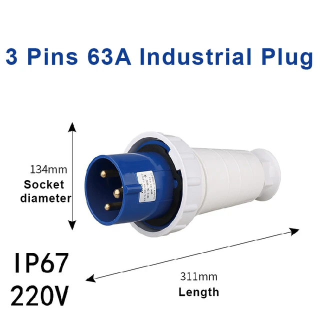 63A Waterproof Aviation Explosion-proof Connector Surface And Concealed ...