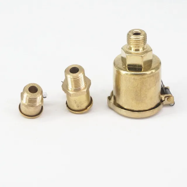 Spring Type Grease Cup 10mm Thread 2-Pack Brass Spring Oil Cups - 10mm ...