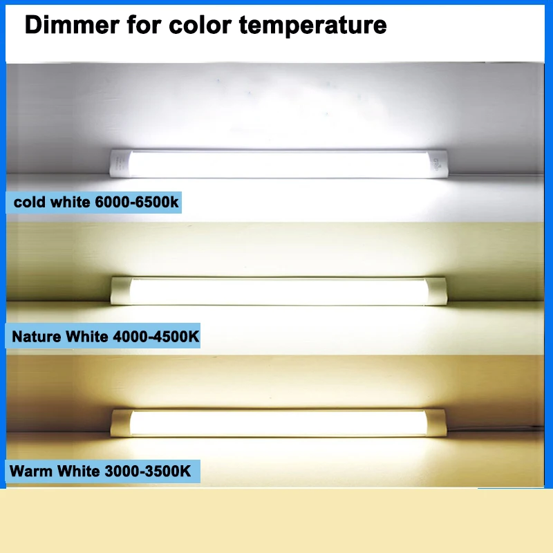 Dimmer-Led-Tube-Light-Purification-Fixture-Light-Led-Flat-Batten-Light ...
