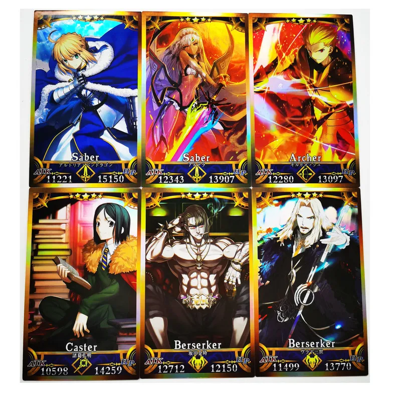 62pcs/set Fate Fgo Saber Fate/Grand Order Ruler Rider No.1 Hobby ...