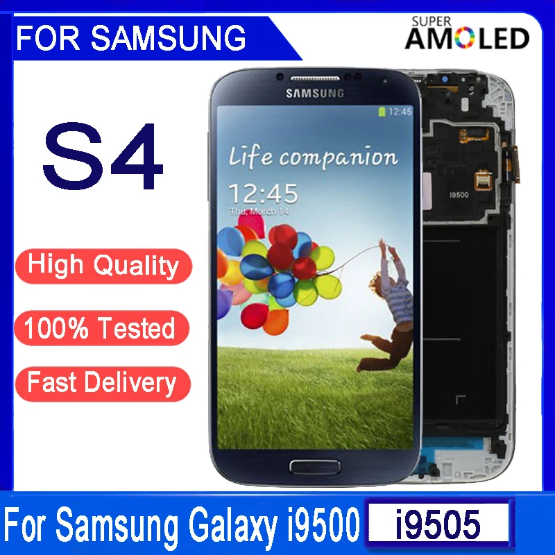 Original 5.0" AMOLED For Samsung Galaxy S4 i9500 i9505 i9506 i337 LCD ...