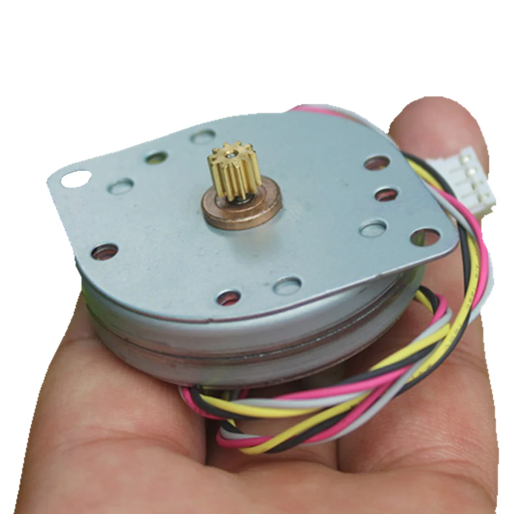 44MM-Two-Phase-Four-Wire-Ultra-thin-Stepper-Motor-10-Copper-Gear-0-5 ...