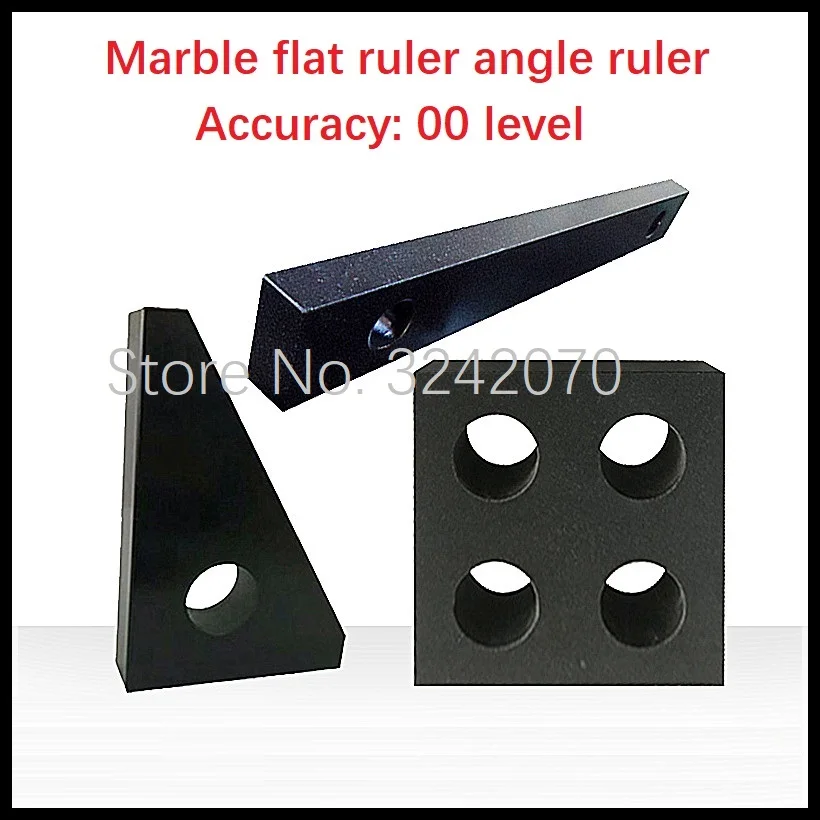 High precision 00 marble ruler: square ruler, flat ruler, right angle ...